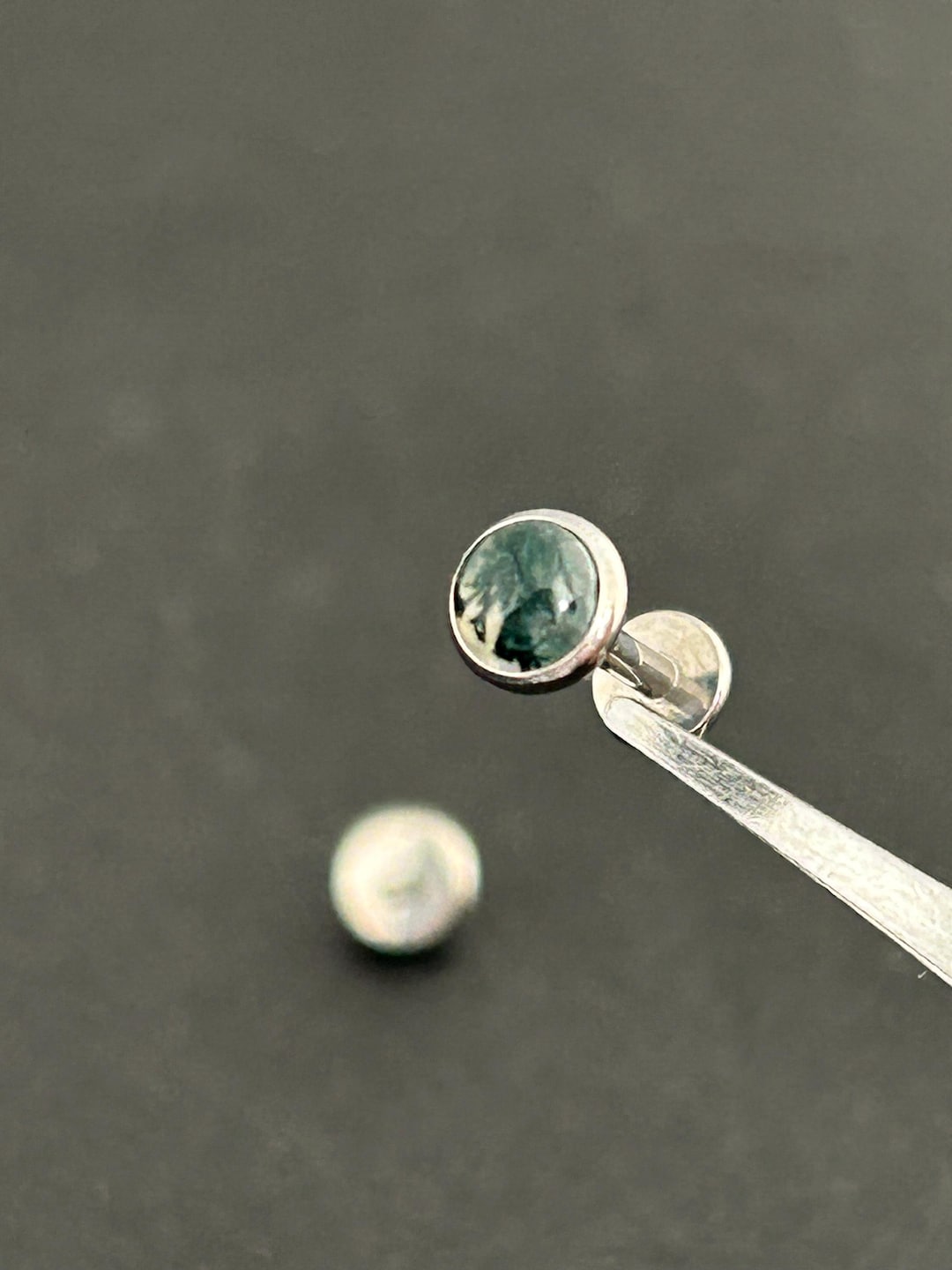 NEW 18g 16g ASTM F136 Implant Grand Titanium Moss Agate Internally ...