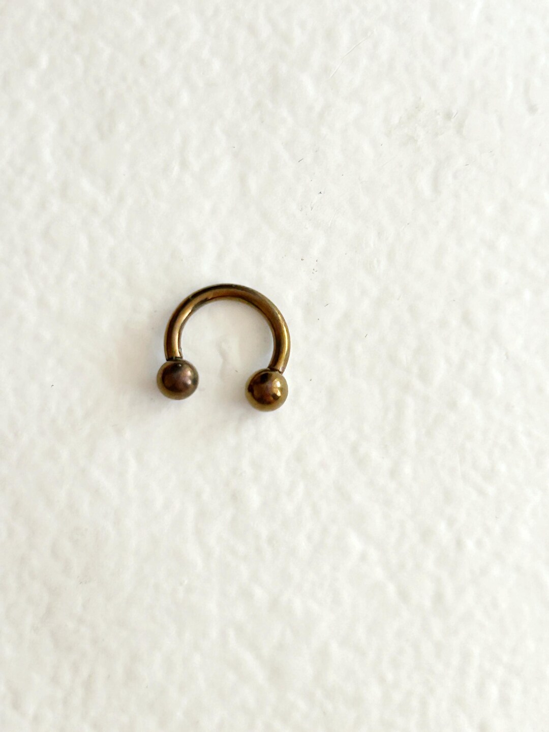 1 PC- 16g 14g - Anodized Bronze Implant Grade Titanium - Simple Septum ...