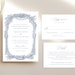 Elegant Floral Vintage Frame Wedding Invitation, Vintage Ornament Frame ...
