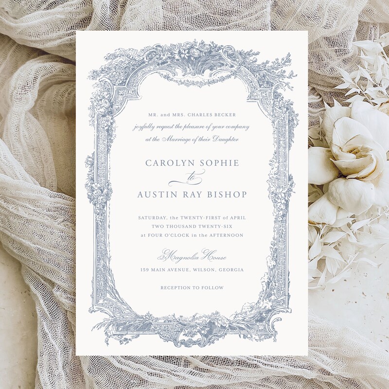 Baroque Invitation - Etsy