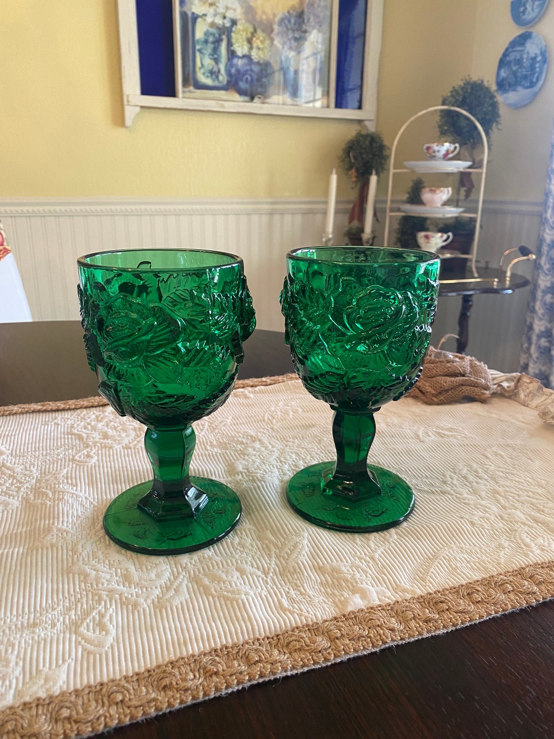 Madonna Inn San Luis Obispo CA Goblets, Set of 2 Evergreen Goblets ...