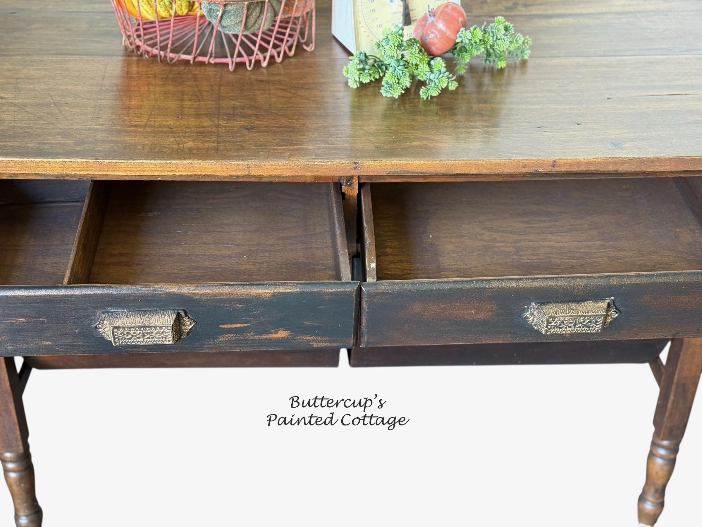 Antique Possum Belly Bakers Table, Doughboy, Primitive Kitchen ...