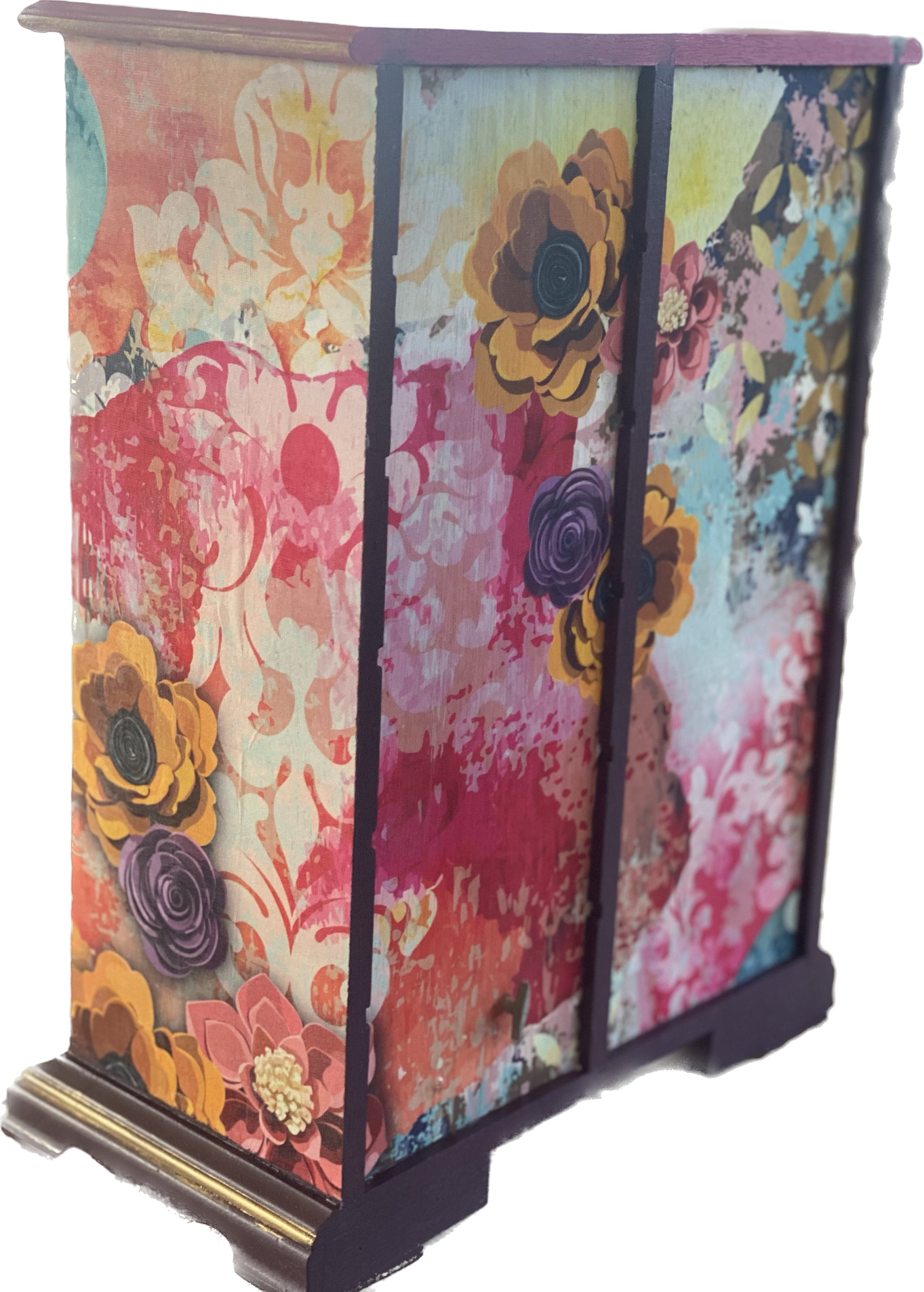 Painted Extra Large Jewelry Box Jewelry Storage Repurposed - Etsy