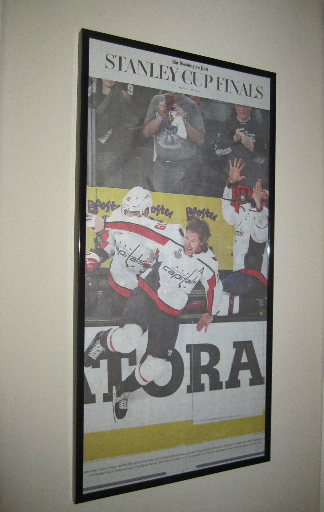 2018 NHL Stanley Cup Champions Commemorative Framed Newspaper ...