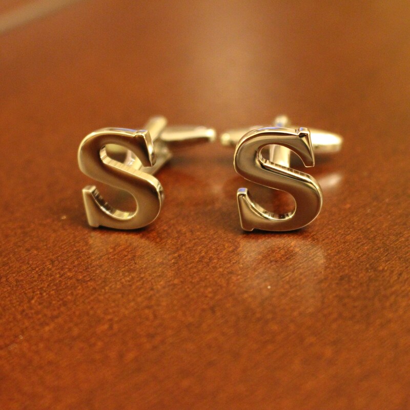 Letter Cufflinks - Etsy