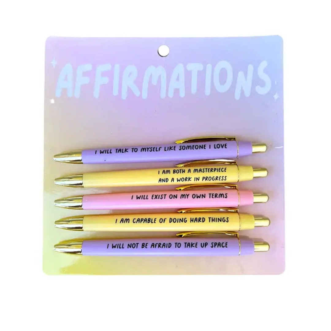 Affirmations Pen Set - Etsy