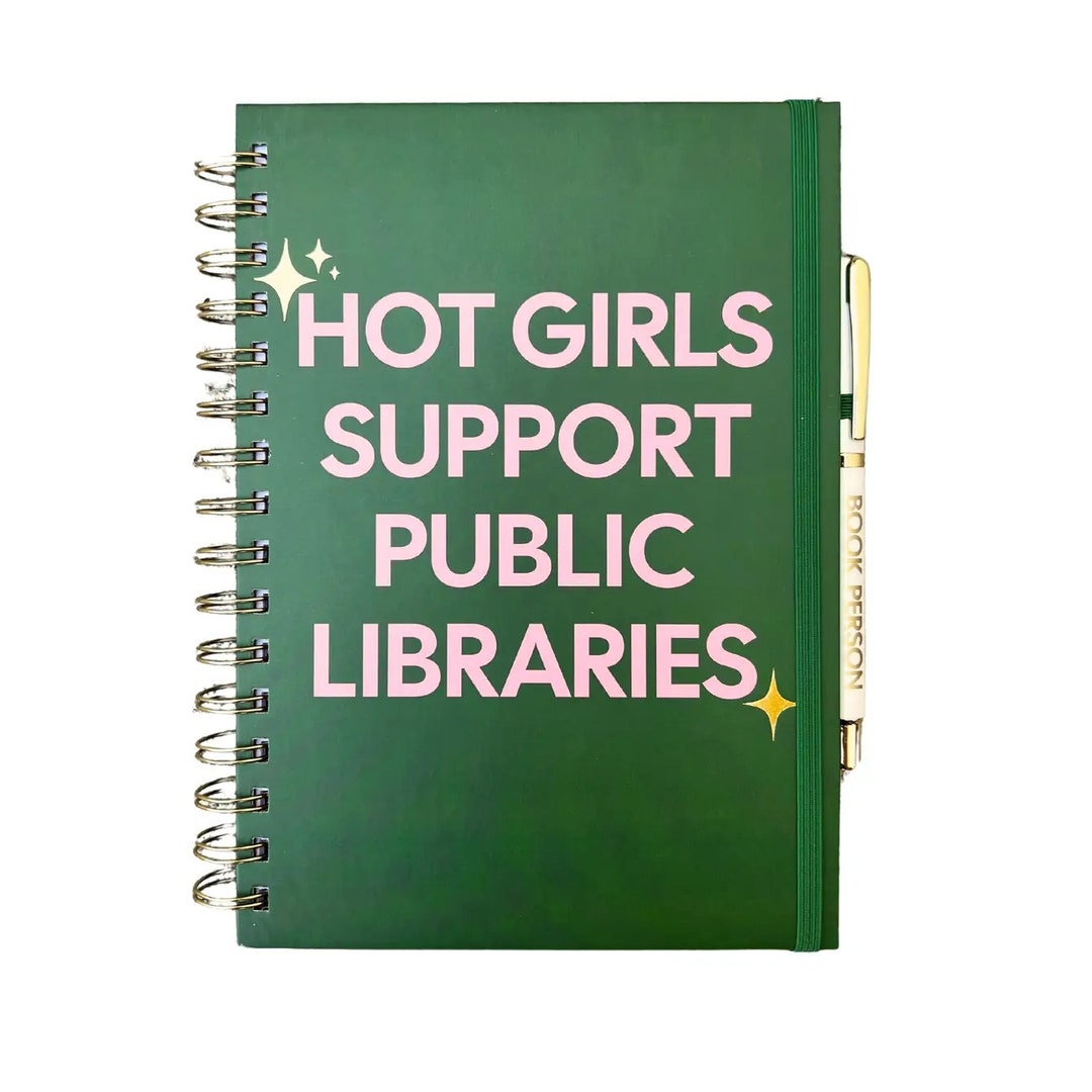 Hot Girls Support Public Libraries Journal - Etsy