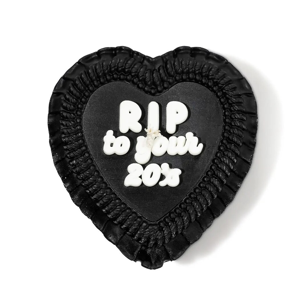 RIP TO YOUR 20'S Heart Candle - Etsy