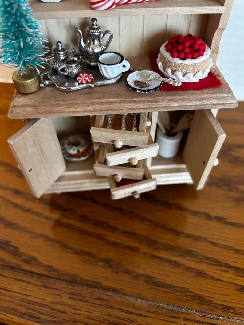 Miniature Christmas Cabinet - Etsy