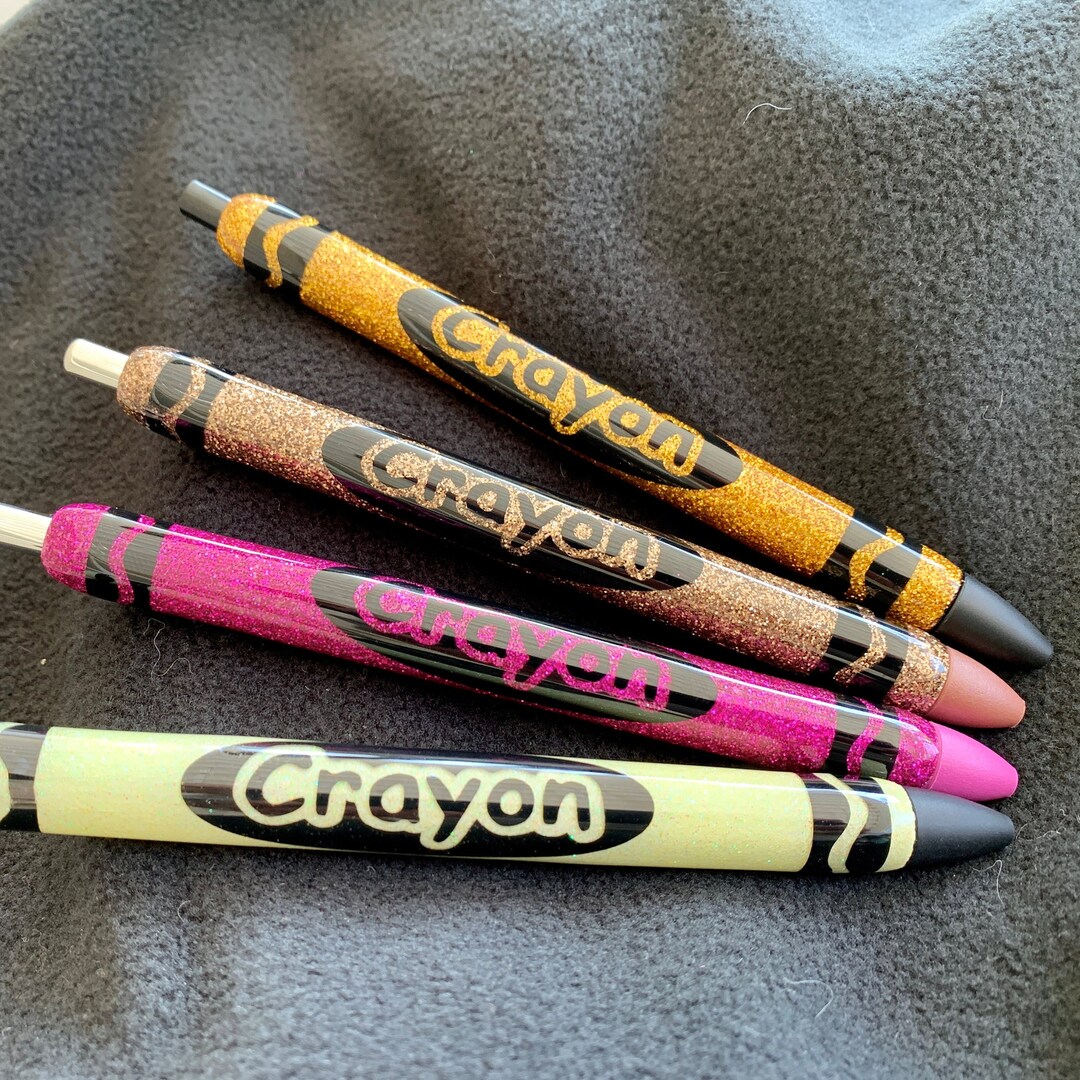 Crayon Gel Pens in Random Colors - Etsy