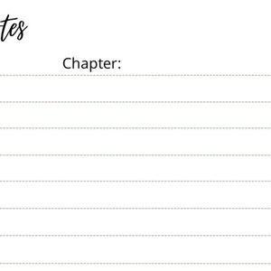 Textbook Notes Lined Paper| Minimalist Simple Design| Printable for ...