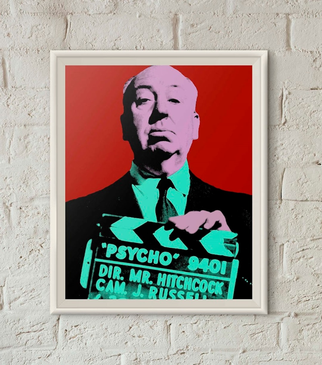 Alfred Hitchcock, Pop Art Portrait, Classic Hollywood, Psycho, Andy ...