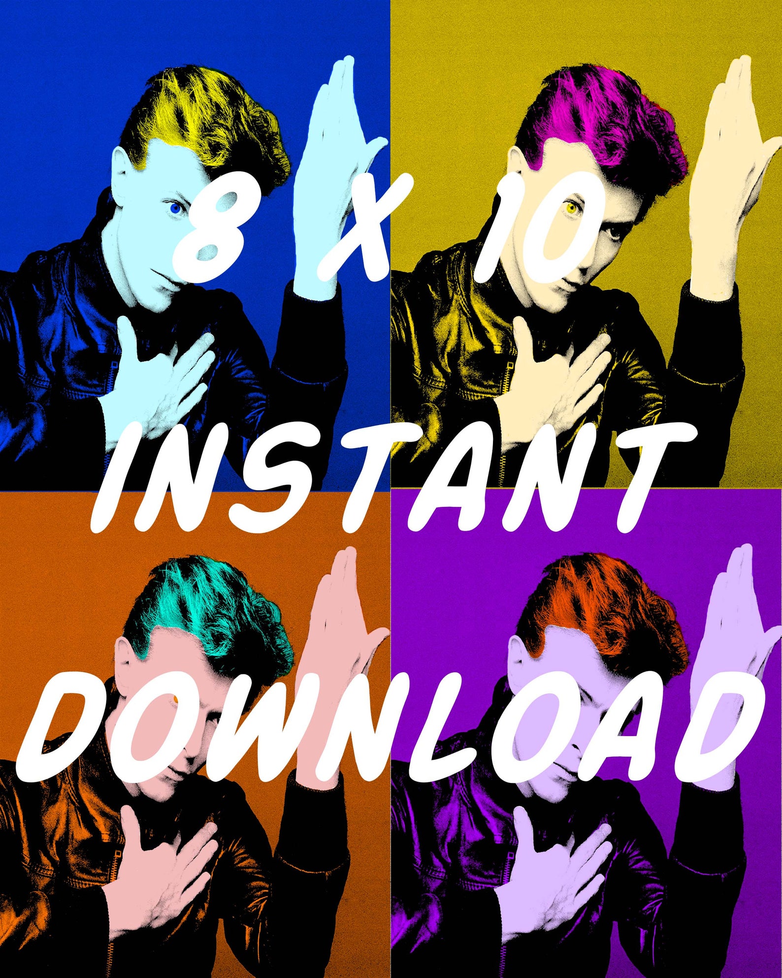 David Bowie, Andy Warhol Print, Heroes, David Bowie Art, Printable Wall ...