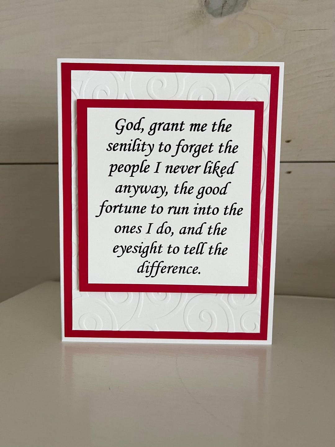 The Senility Prayer - Etsy
