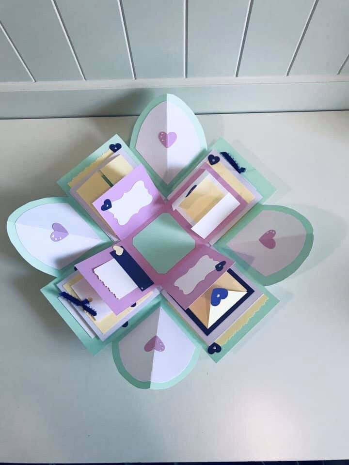 Unique Explosion Box Card for Birthdays, Showers, Weddings, or Just for ...