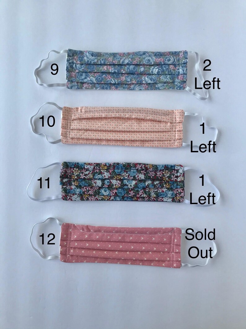 3-ply Cloth Masks for Adults. With Nose Wire and Filter Pocket ...