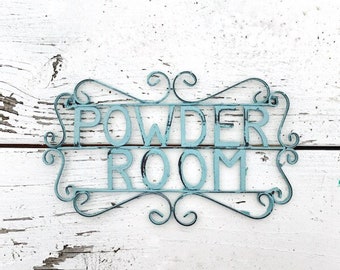 Powder Room Signs | Etsy