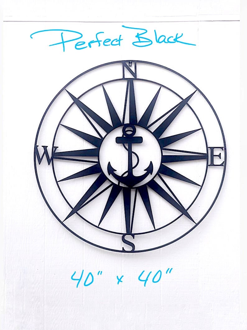 Outdoor Nautical Compass 40 Wall Large Compass - Etsy