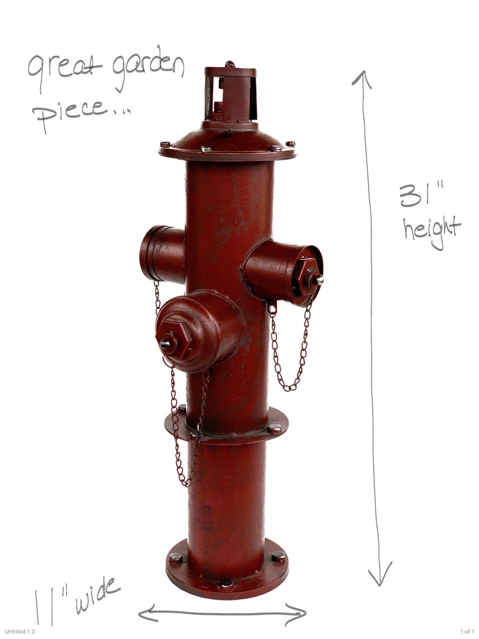 Fire Hydrant Garden Decor. Gifts for Firefighters, Firefighter Decor ...