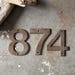 Sign Offsets, Spacers, Set of 2, for Floating House Numbers, 1/2 Height ...