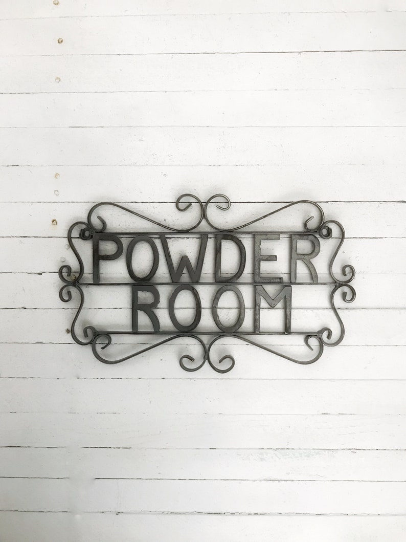 Powder Room Sign Bathroom Decor Powder Room Decor Rustic | Etsy