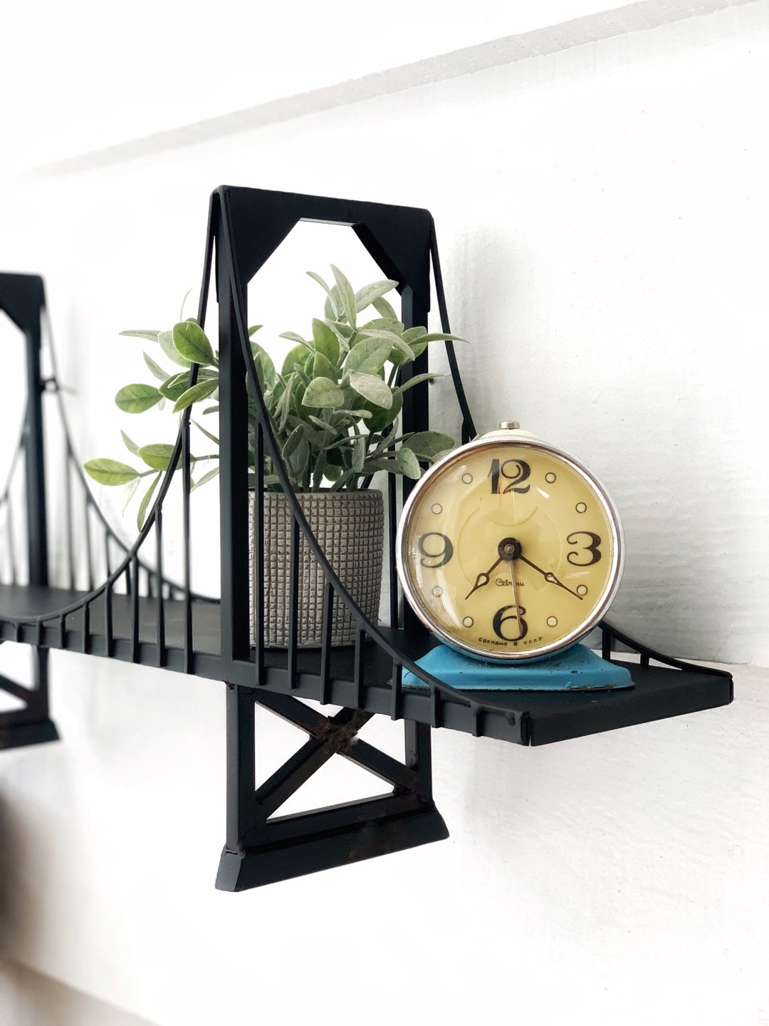 Metal Bridge Wall Shelf, San Fransisco Bridge, Bridge Wall Art, Modern ...
