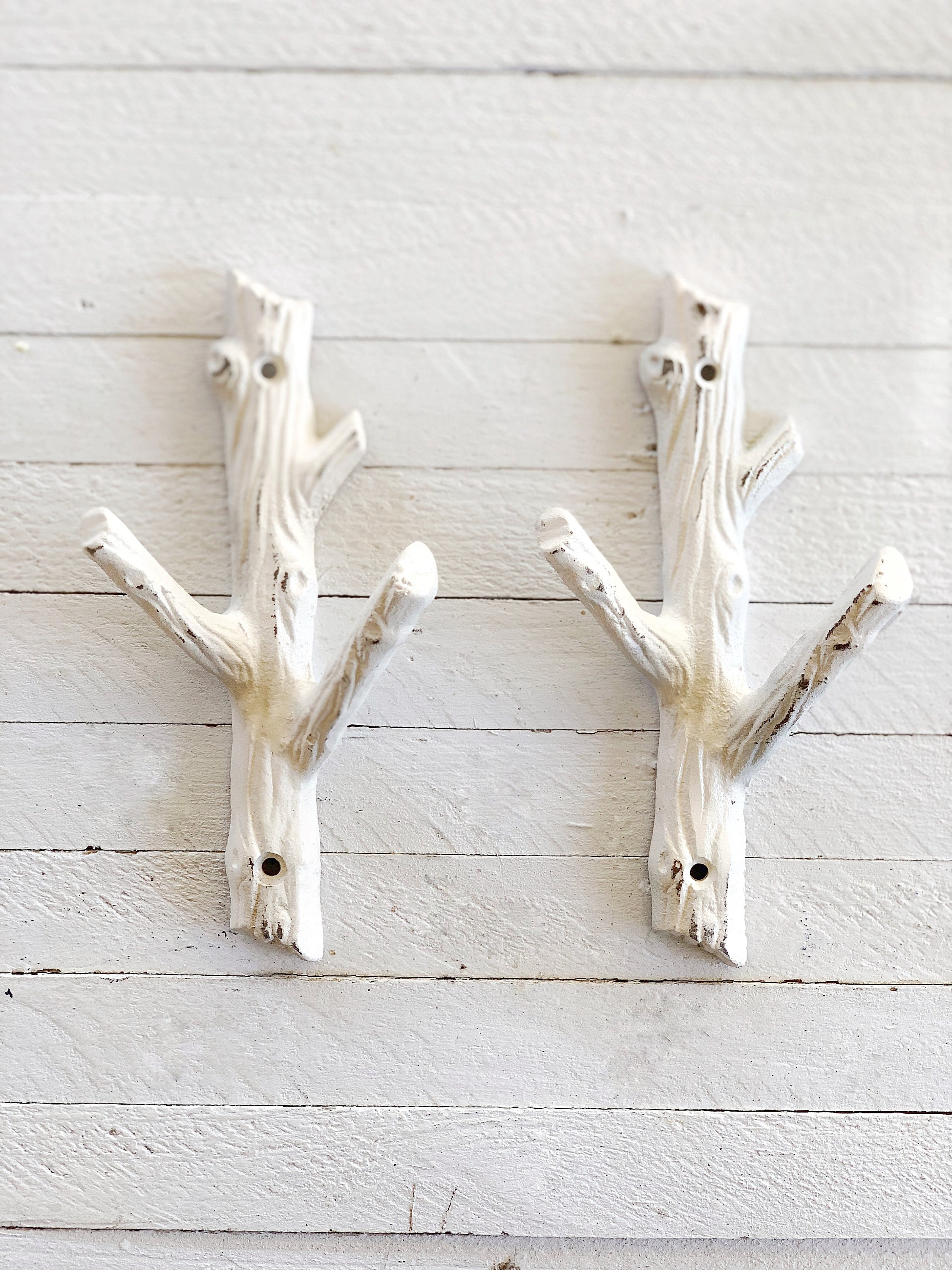 Cast Iron Tree Branch Hook Wall Hooks Bathroom Hooks Towel - Etsy