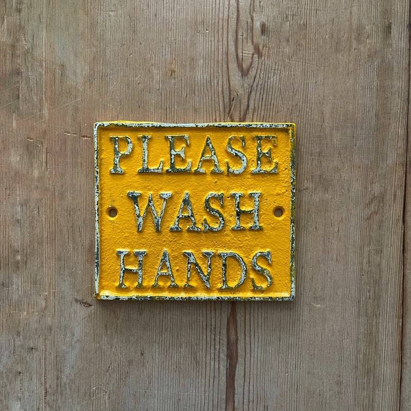 Wash Hands Sign - Etsy