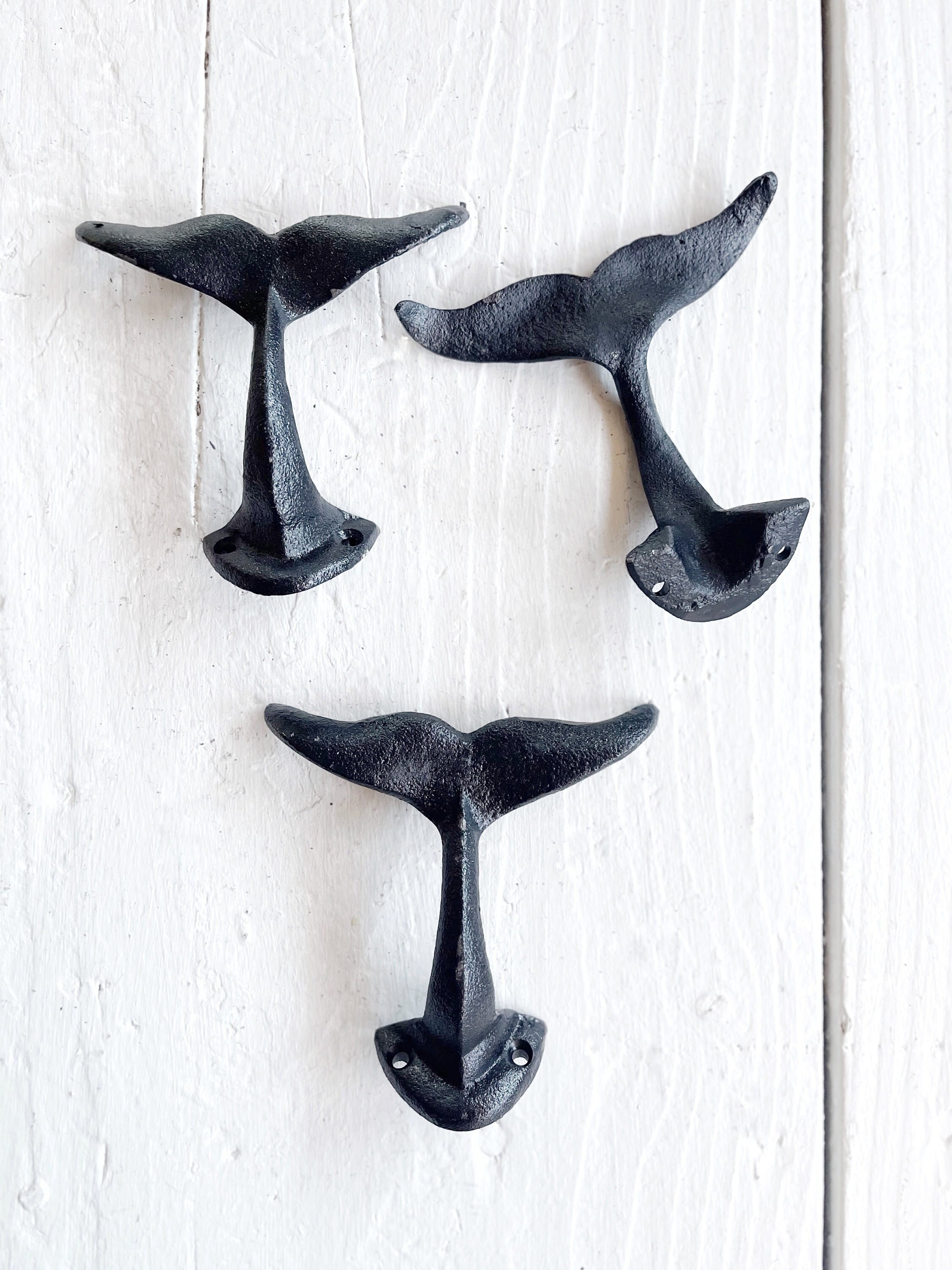 Iron Hook for Wall, Whale Wall Hooks, Large Hook, Whale Decor, Nautical ...