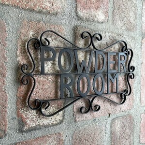 Powder Room Sign, Bathroom Decor, Powder Room Decor, Rustic Decor - Etsy