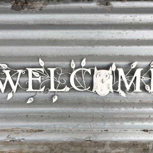 Owl Welcome Sign - Etsy