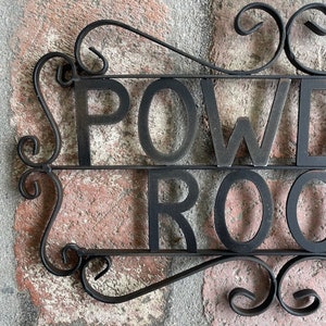 Powder Room Sign, Bathroom Decor, Powder Room Decor, Rustic Decor - Etsy