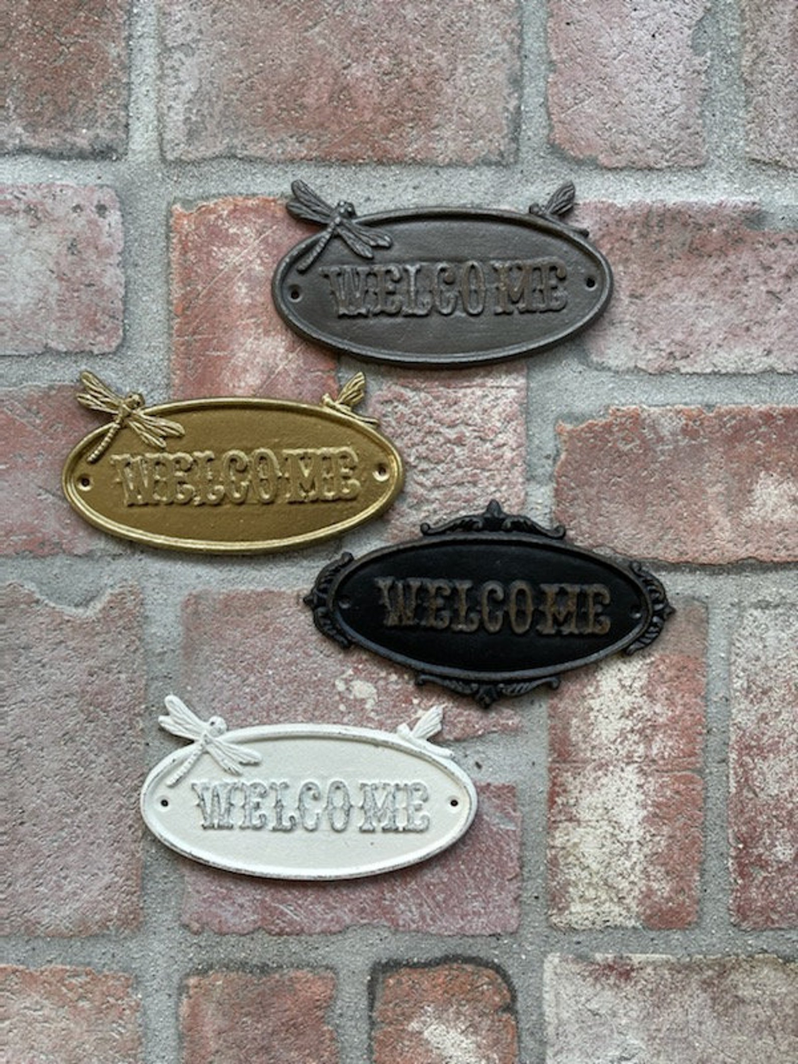 Iron "welcome" Plaque, Home Decor, for the Home, Shabby Chic, Rustic ...