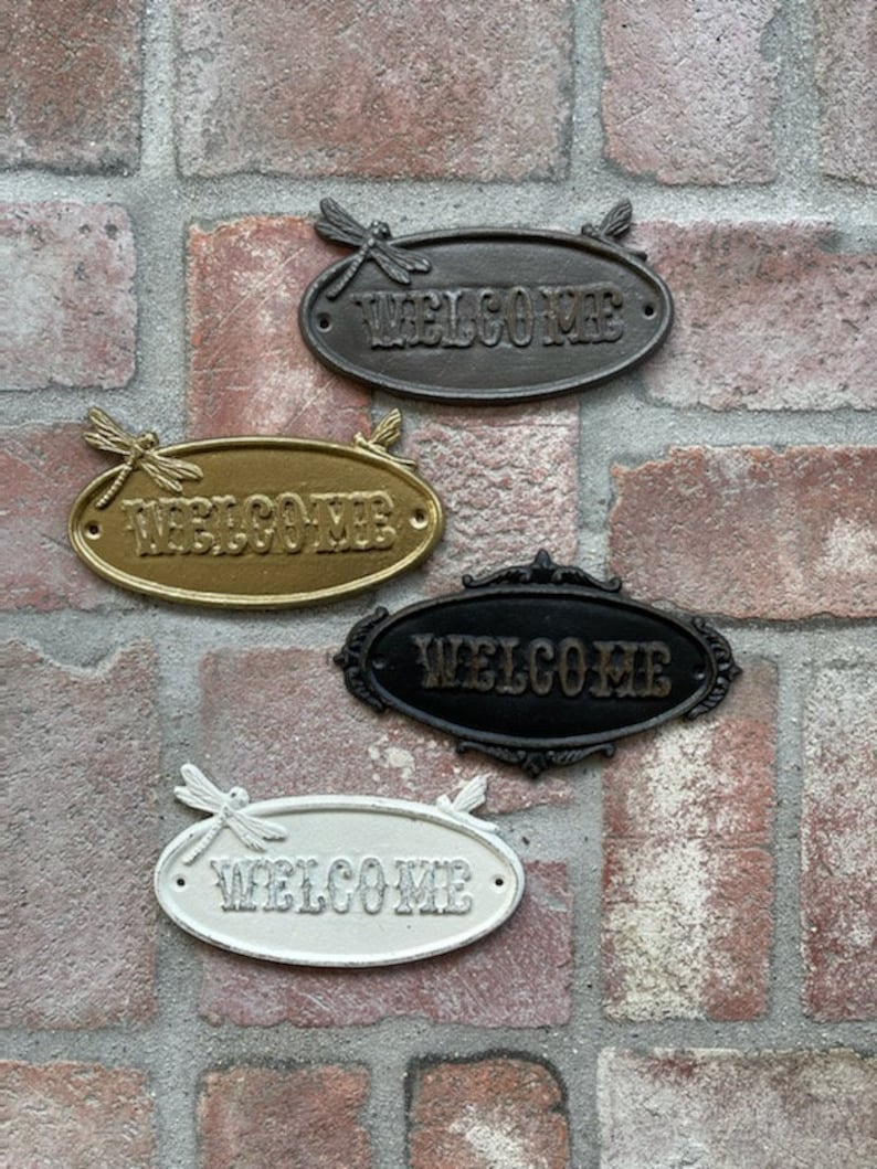 Iron welcome Plaque Home Decor for the Home - Etsy