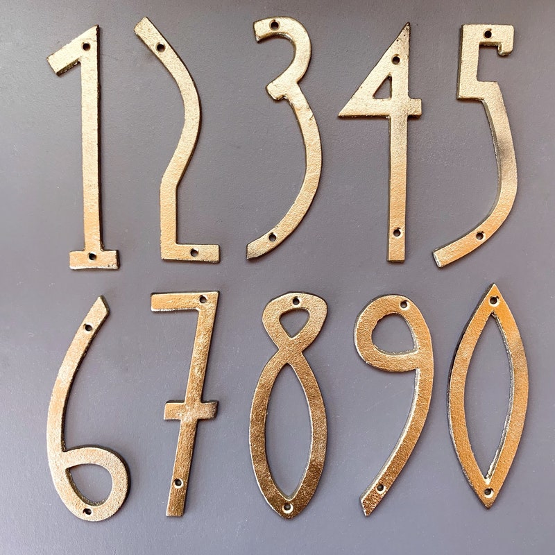 Modern Mailbox Numbers - Etsy