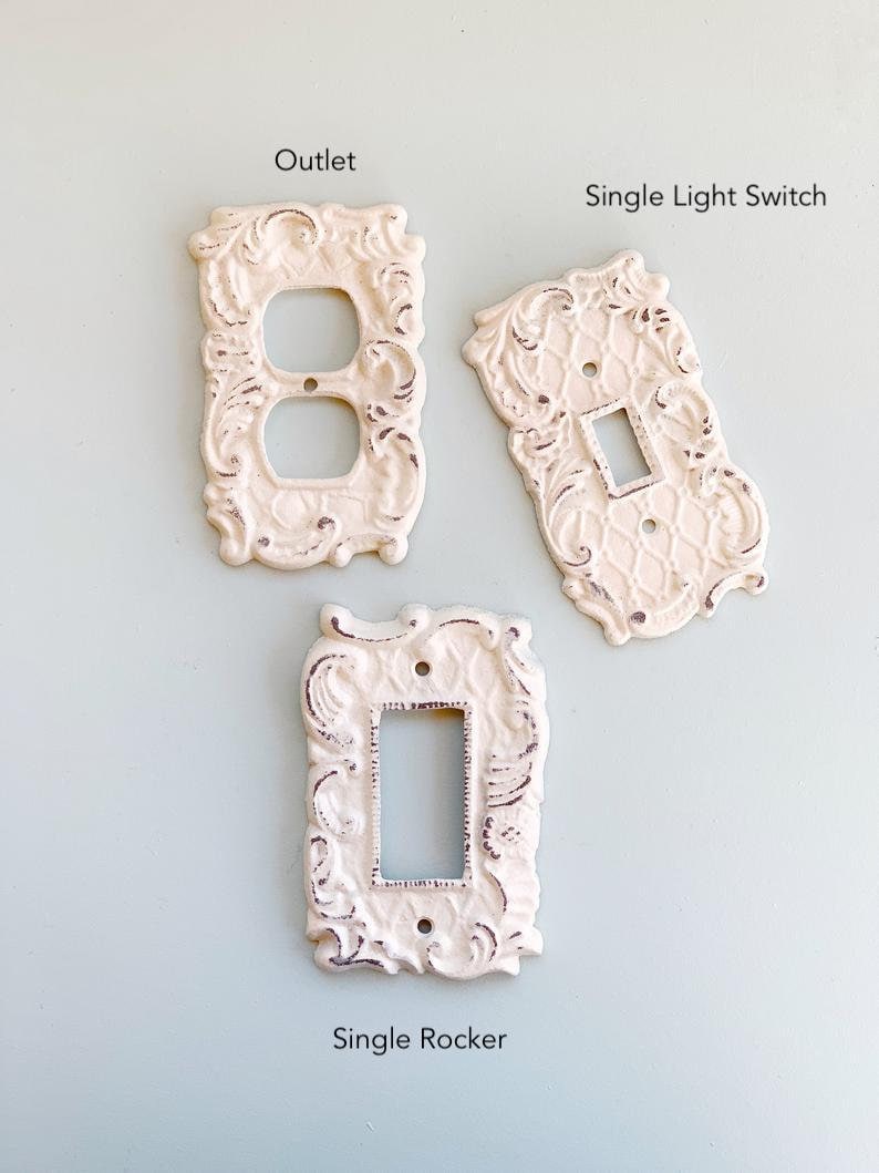 Single Rocker Light Switch Covers, Cast Iron Switch Cover, - Etsy