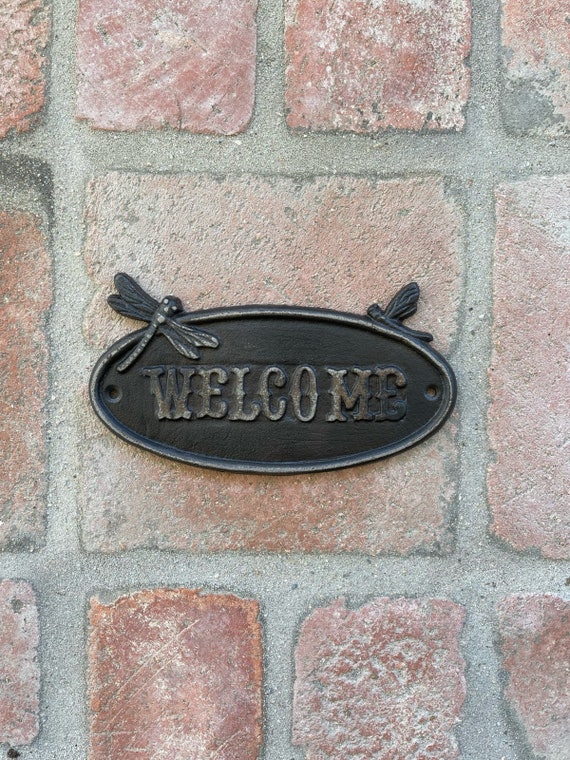 Iron welcome Plaque Home Decor for the Home - Etsy