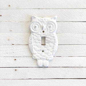 Owl Switch Plate, Cast Iron Switch Cover, Supplies - Etsy