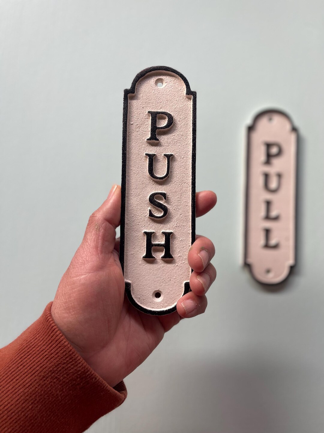 Push Sign, Pull Sign, Gate Sign, Front Gate Decor, Door Signs, Push ...