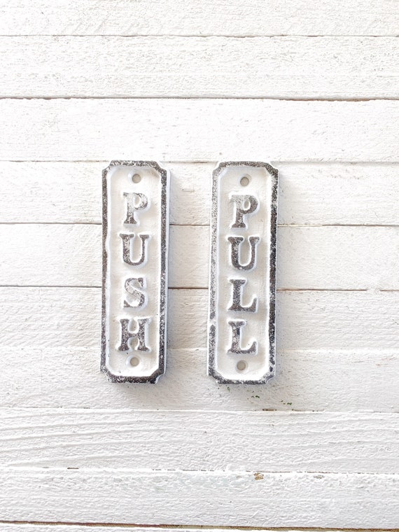 Push Sign Pull Sign Gate Sign Front Gate Decor Door Signs - Etsy