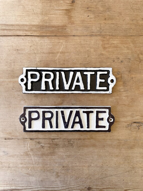 Private Door Sign Private Property Sign Private Drive Sign | Etsy