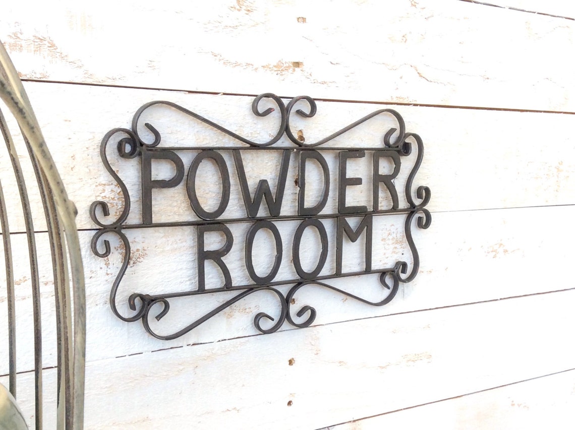 Powder Room Sign Bathroom Decor Powder Room Decor Rustic | Etsy