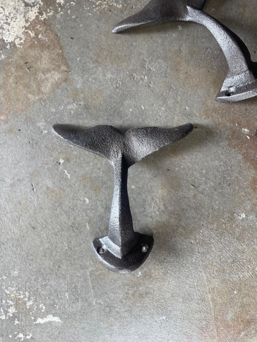 Iron Hook for Wall, Whale Wall Hooks, Large Hook, Whale Decor, Nautical ...