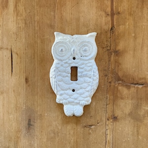 Owl Switch Plate, Cast Iron Switch Cover, Supplies - Etsy