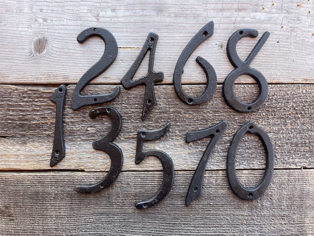 Metal House Numbers, Modern Style,small House Numbers, Home Decor, for ...