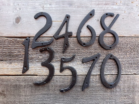 Metal House Numbers Modern Stylesmall House Numbers Home - Etsy