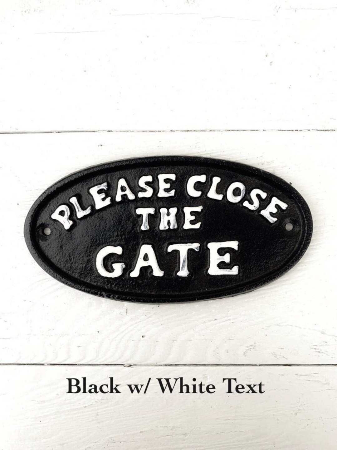Please Close the Gate, Metal Sign, Garden Decor, Vintage Sign, Front ...