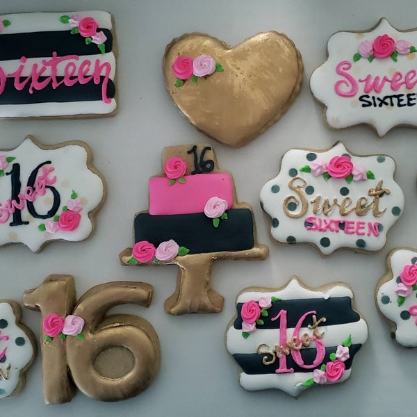 Sweet 16 Cookies - Etsy