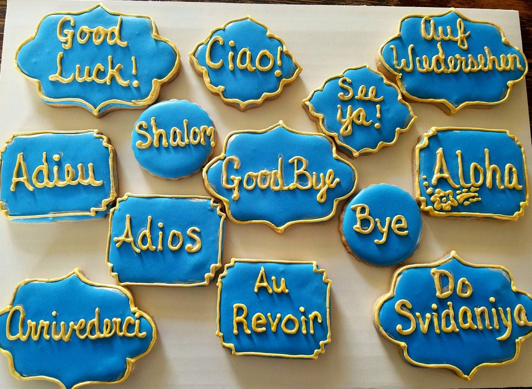 Goodbye and Good Luck Cookies 12 - Etsy