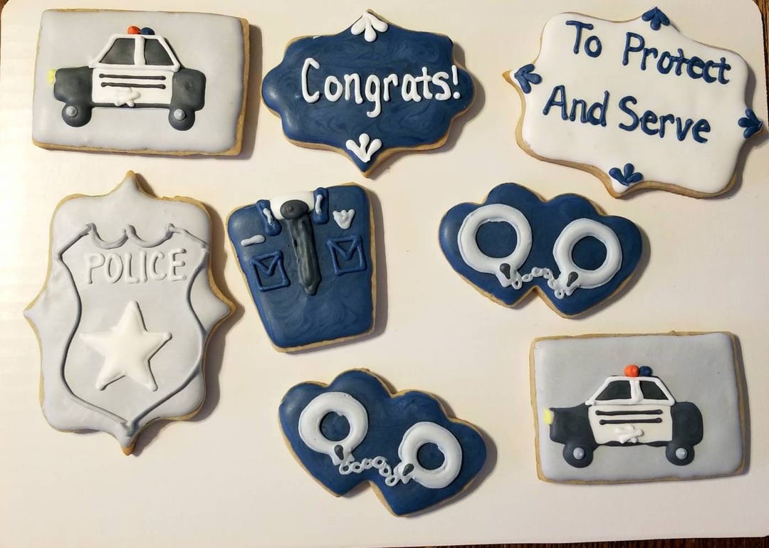 Police Cookies 12 - Etsy